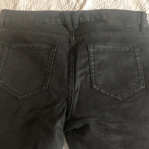 BCBGeneration | Jeans | Coated Black Skinny Jeans Ribbed At Knee | Poshmark
